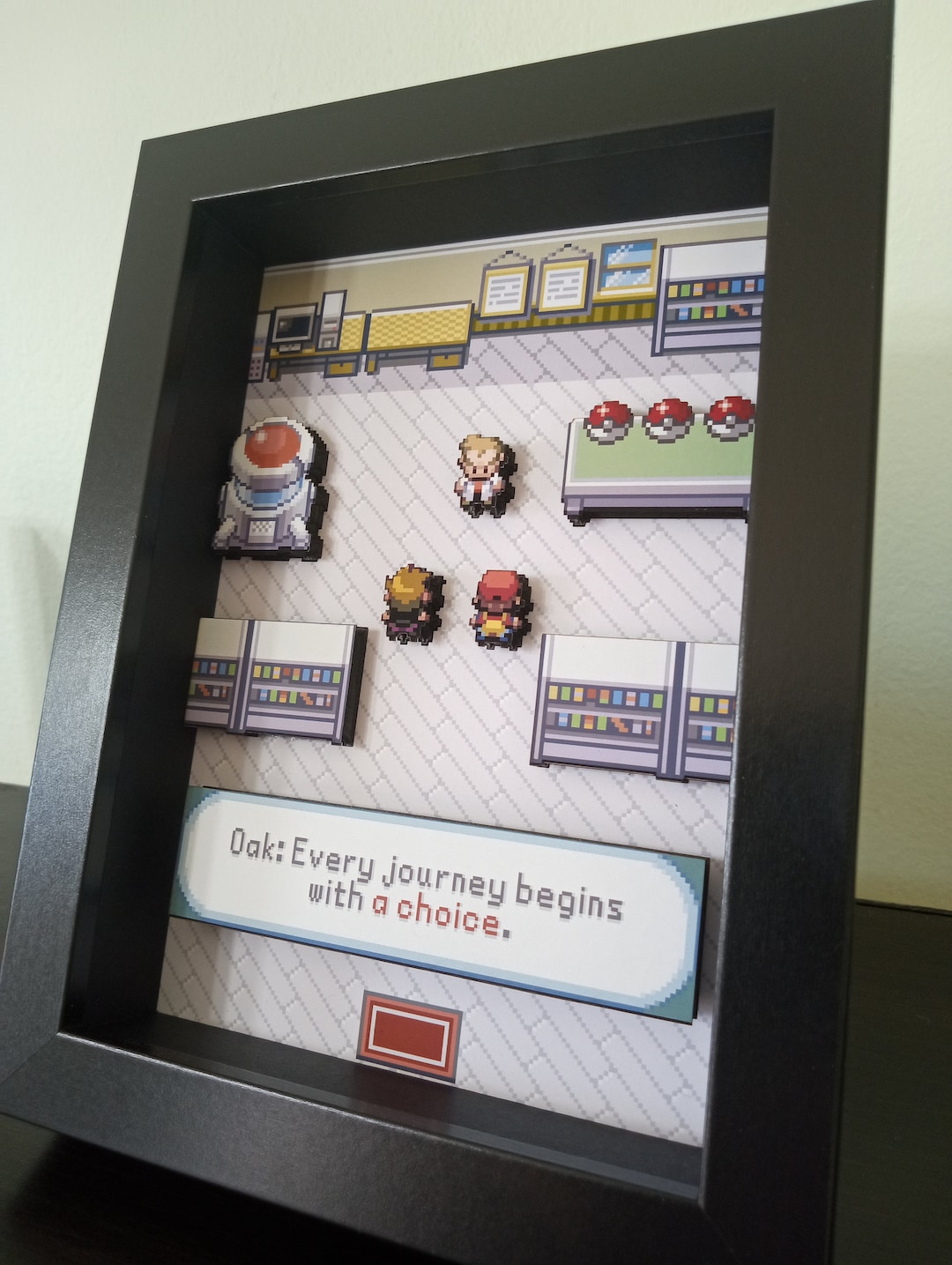 Pokemon! Every Journey Begins With a Choice! GBA Shadow Box Diorama 3D ...