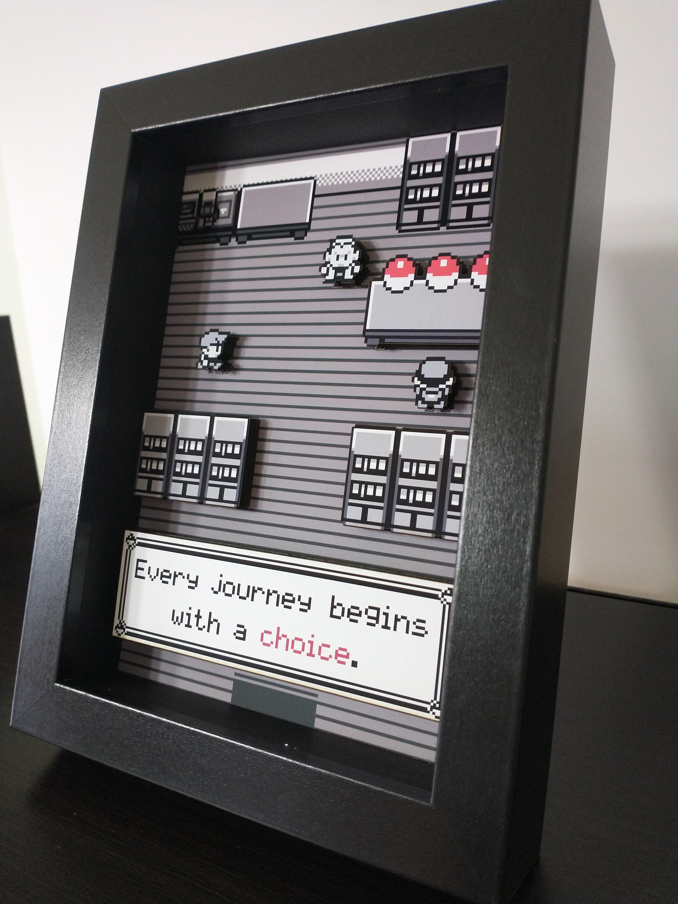Pokemon! Every Journey Begins With a Choice! Shadow Box Diorama 3D Pop ...
