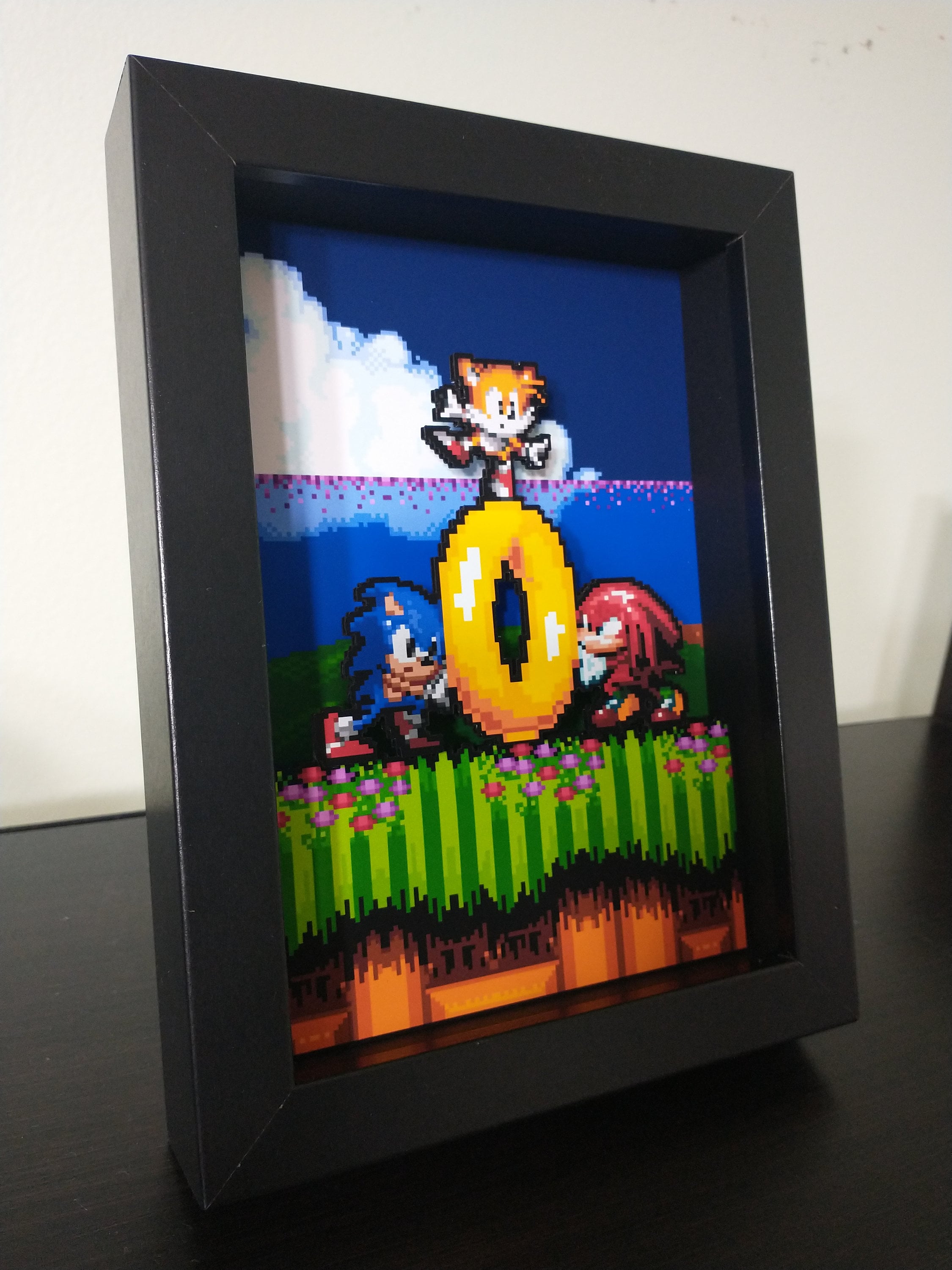 Sonic the Hedgehog Shadow Box Diorama 3D Pop Art - Etsy