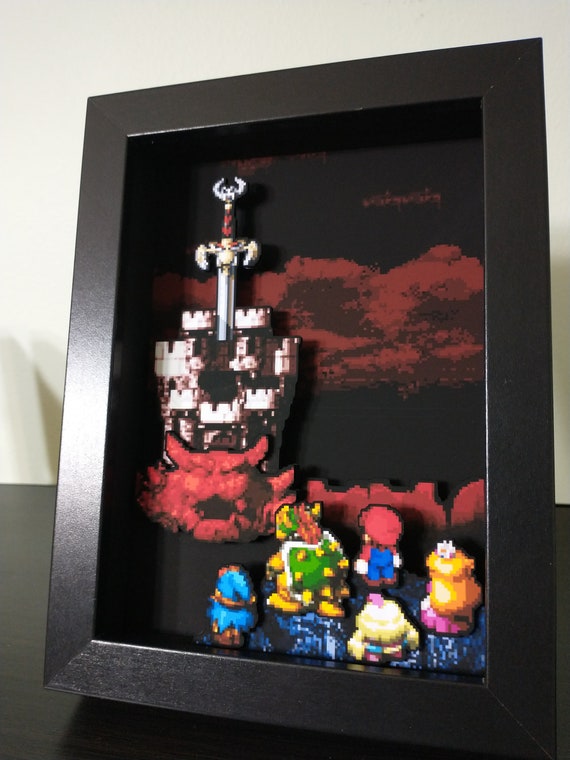 Super Mario RPG Shadow Box Diorama 3D Pop Art | Etsy