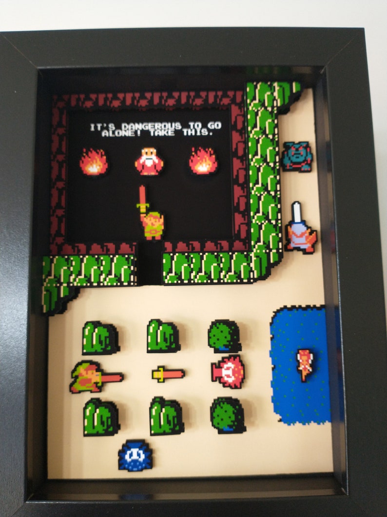 The Legend of Zelda Shadow Box Diorama 3D Pop Art - Etsy