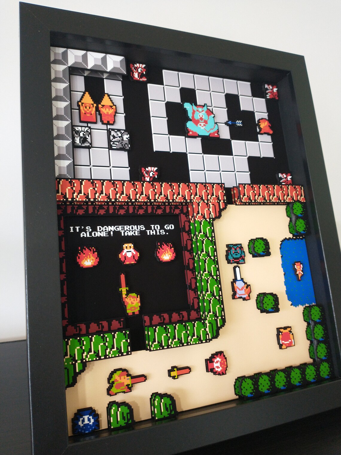 The Legend of Zelda LARGE Shadow Box Diorama 3D Pop Art - Etsy