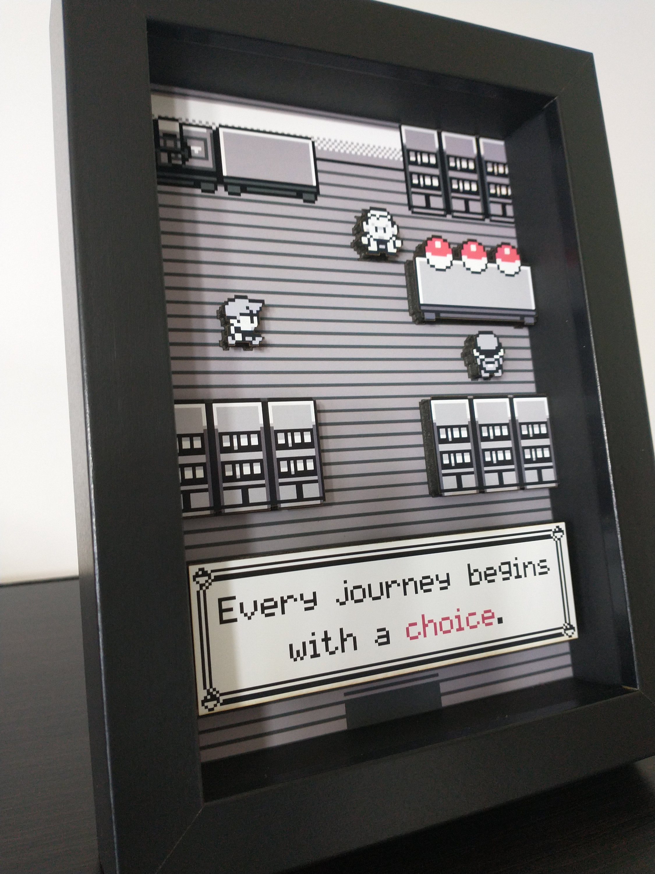 Pokemon! Every Journey Begins With a Choice! Shadow Box Diorama 3D Pop ...
