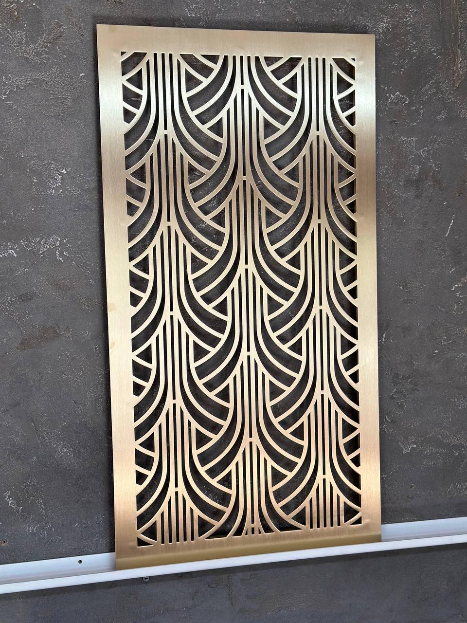 Custom Brass Mullion Insert: Geometric Cabinet Door Grid - Etsy