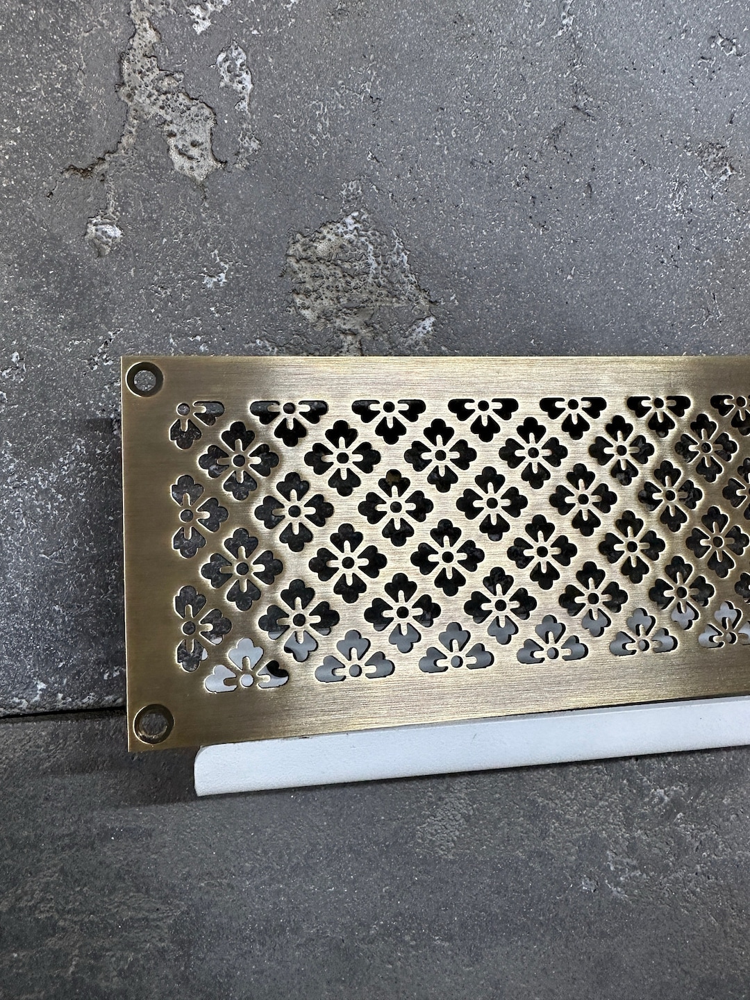Pure Brass Radiator Cover - Polished or Aged Finish Possible. Aged ...