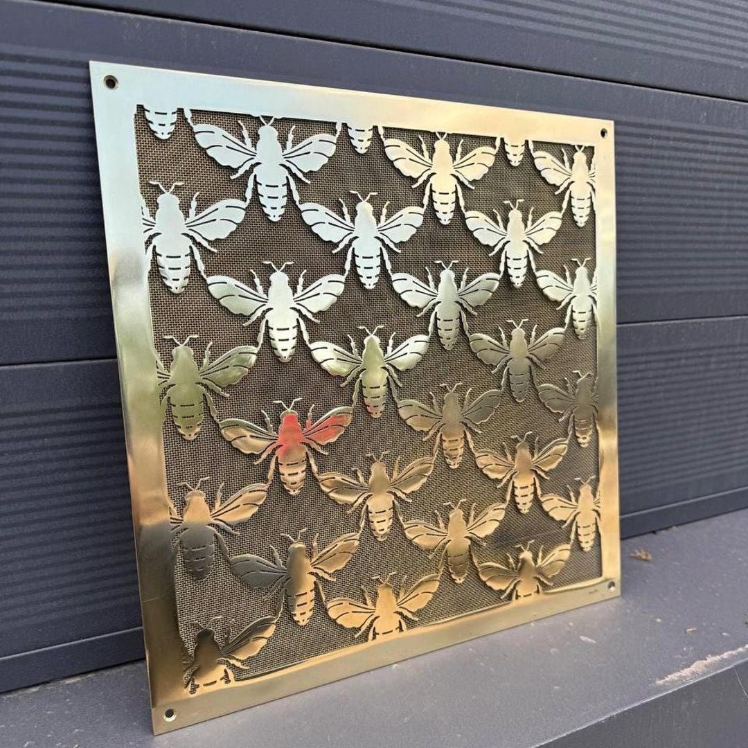 Custom Solid Brass Vent Covers | Pure Brass Radiator Covers ...