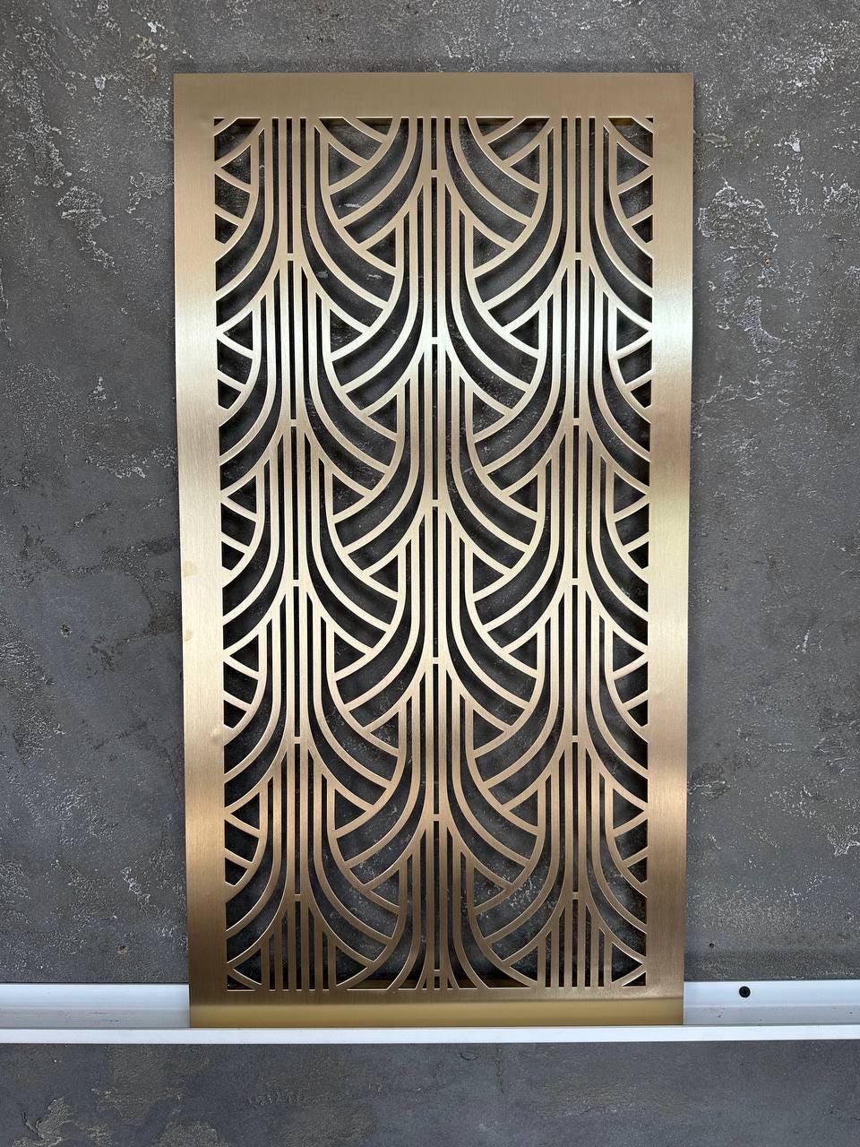 Custom Brass Mullion Insert: Geometric Cabinet Door Grid - Etsy