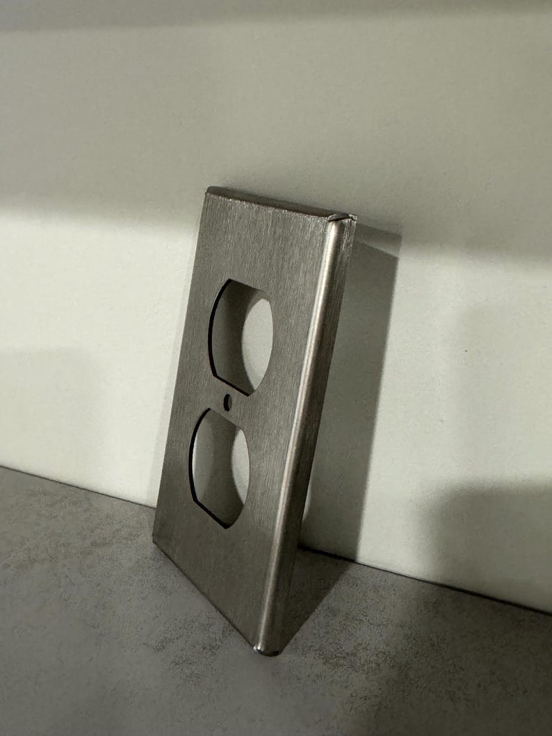 Custom Brass & Stainless Steel Duplex Outlet Cover - Multiple Finishes ...