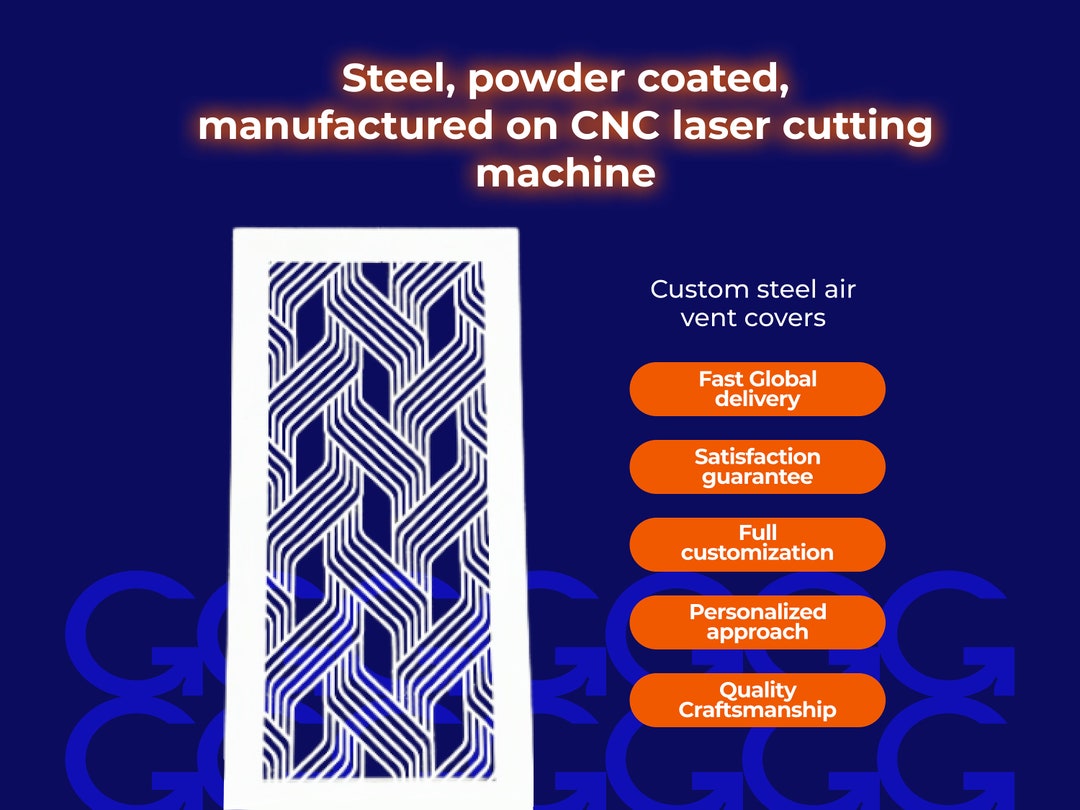 Handmade Custom Steel Air Return Grate Any Size Powder Coated - Etsy