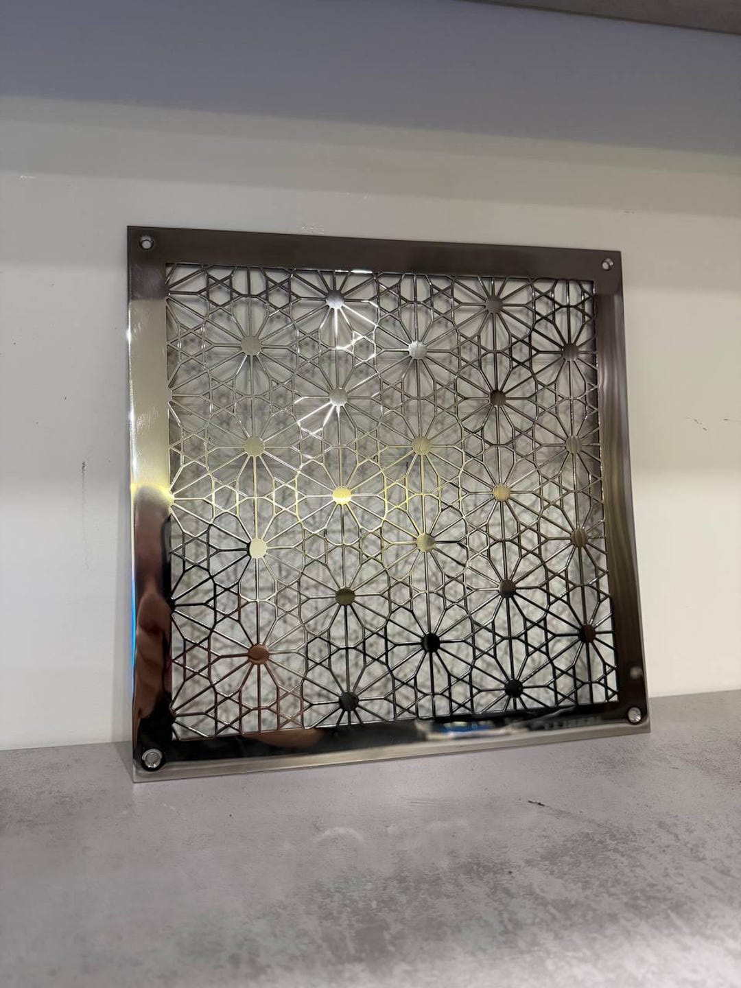 Art Deco Stainless Steel Vent Cover – Custom Wall Vents, Floor ...