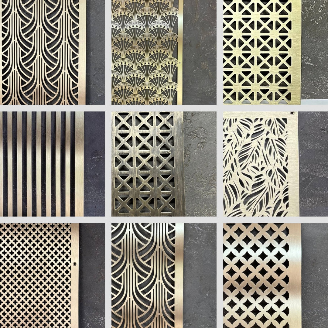 Elegant Brass Wall Air Vent Covers | Tailored Sizes & Finishes - Etsy