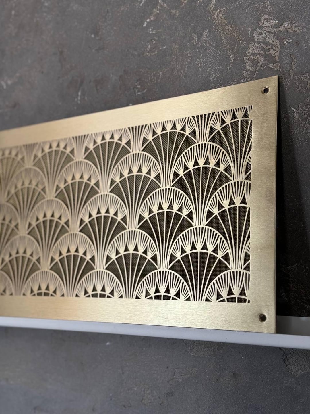 Elegant Brass Wall Vent Covers With Brass Mesh| Tailored Sizes ...