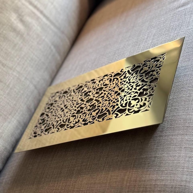 Custom Brass Art Deco Vent Cover – Decorative Air Return Grille - Etsy