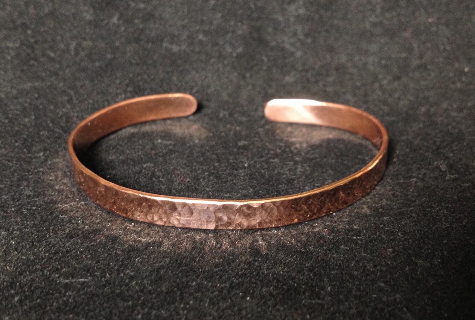 Hammered Copper Bracelet Not Varnished - Etsy