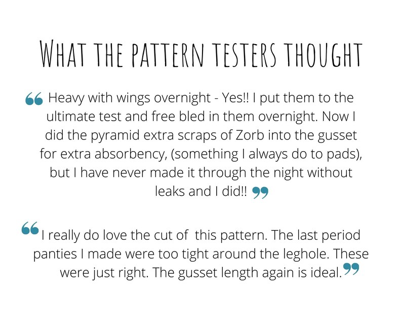 Period Pants Sewing Pattern - Moontide Period Pants/knickers- Digital ...