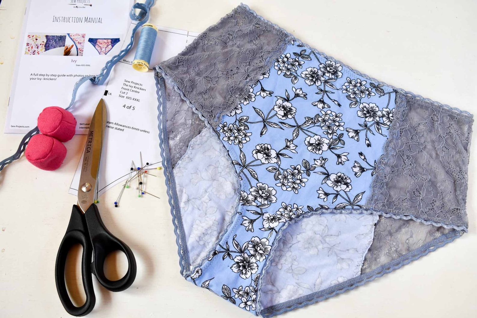 Sewing Pattern Ivy Lace Knickers/panties Digital Download DIY Lingerie ...