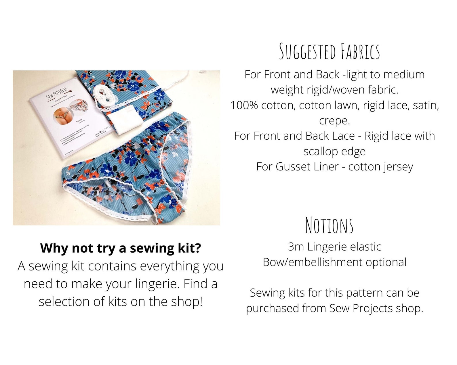 Sewing Pattern Penny Knickers/panties Digital Download Sew Projects DIY ...