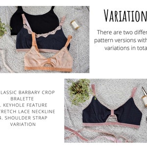 Bralette Sewing Pattern // PDF Digital Pattern. This is a Soft Bra ...