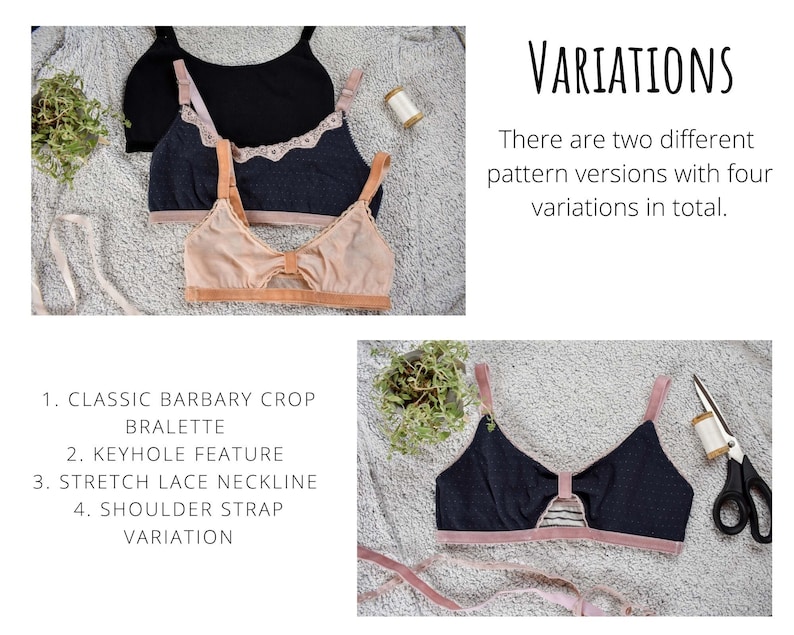 Bralette Sewing Pattern // PDF Digital Pattern. This is a Soft - Etsy