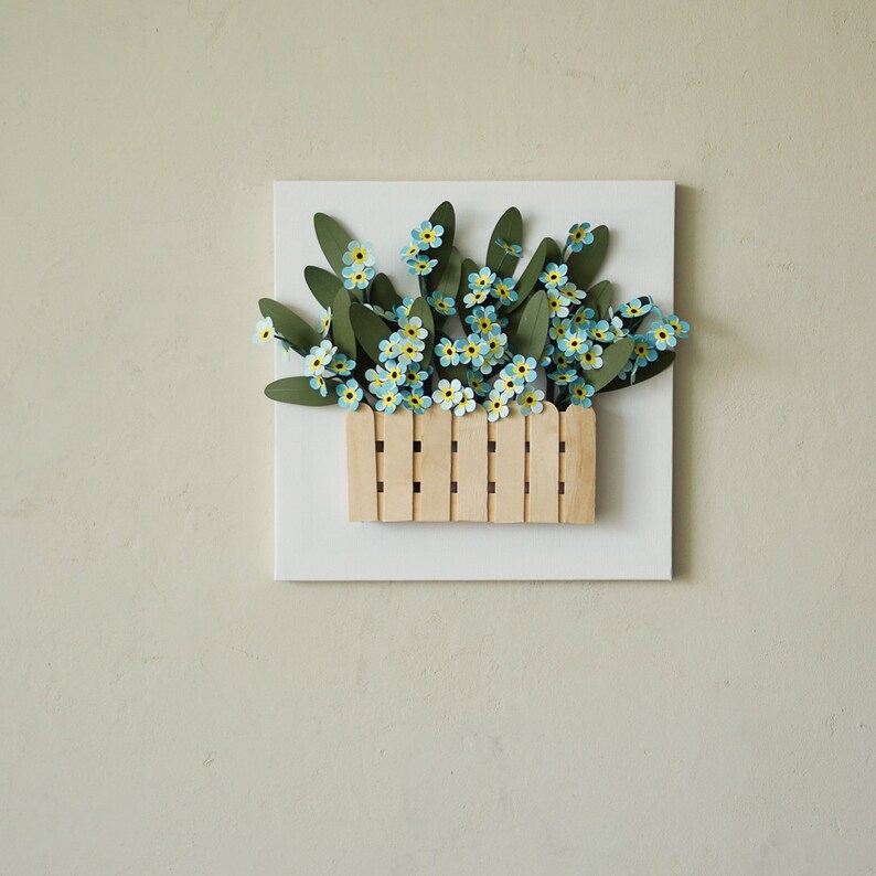 Paper Flower DIY Kit,forget-me-not DIY Kit(free Video Tutorial) - Etsy
