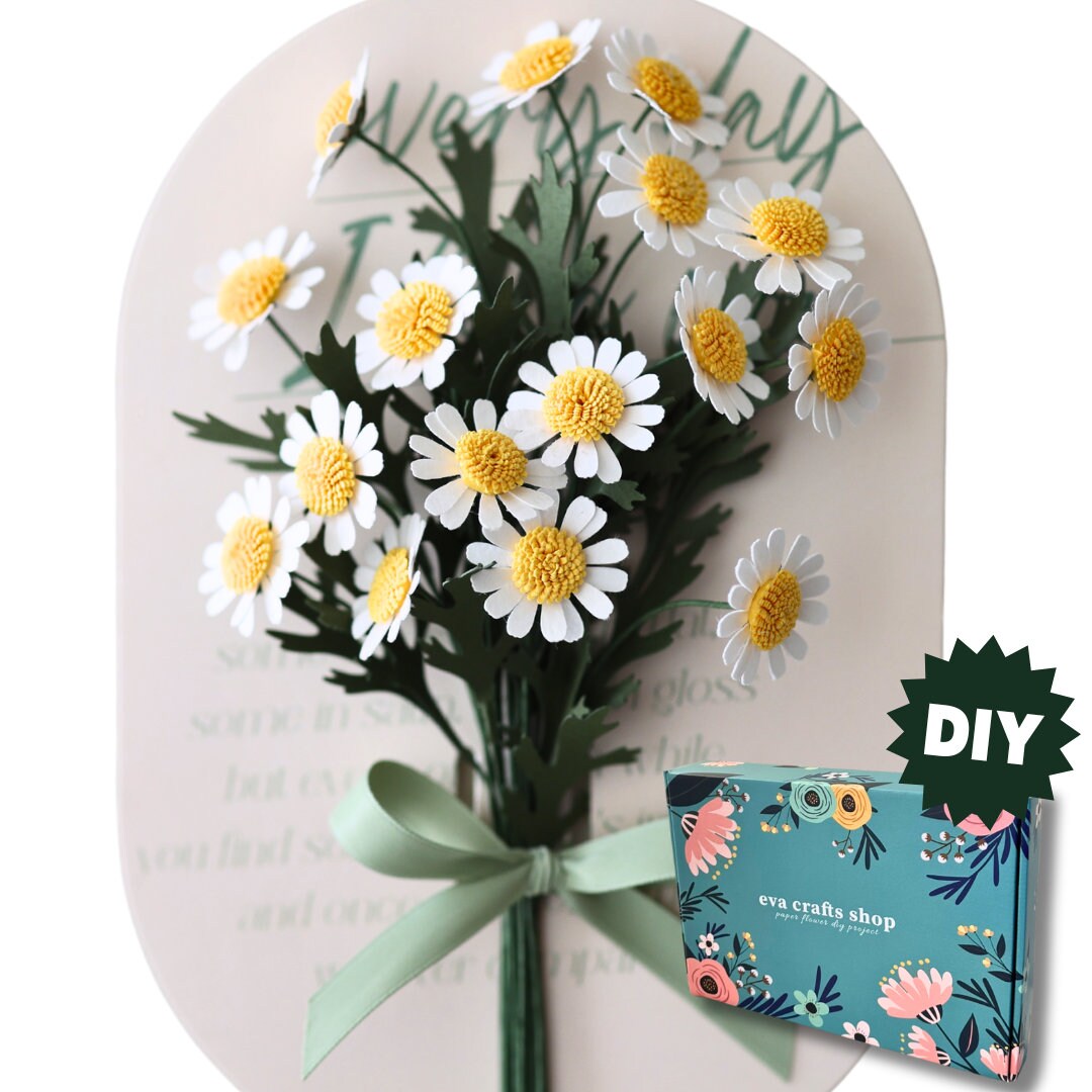 DIY Mini Daisy Bouquet Paper Flower DIY Kit - Etsy