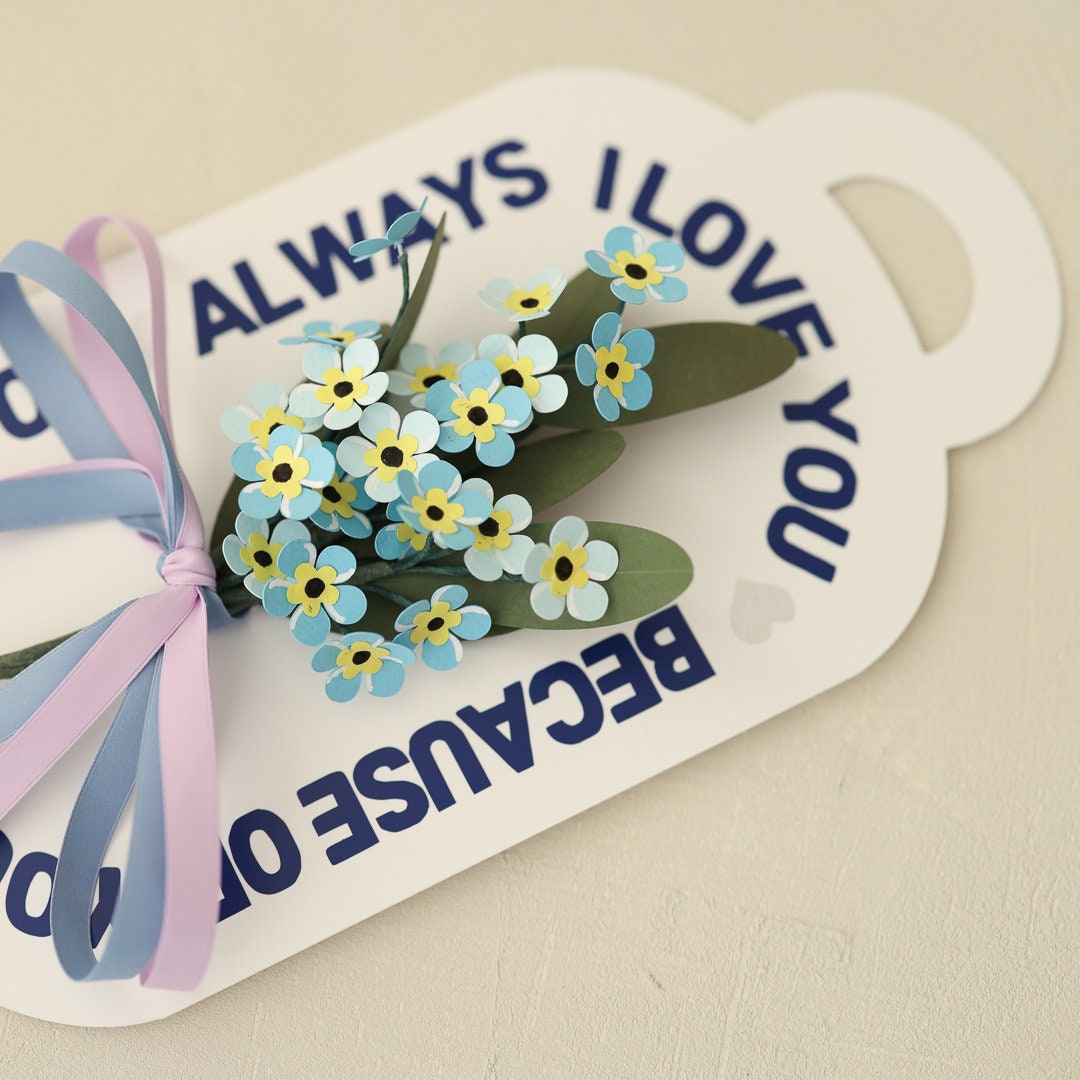 Paper Flower Forget-me-not DIY Kit, Making Video Included - Etsy