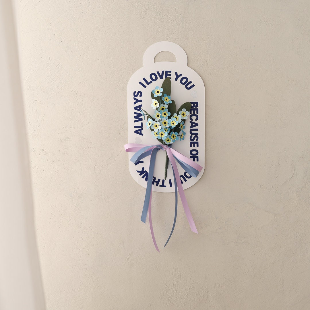 Paper Flower Forget-me-not DIY Kit, Making Video Included - Etsy