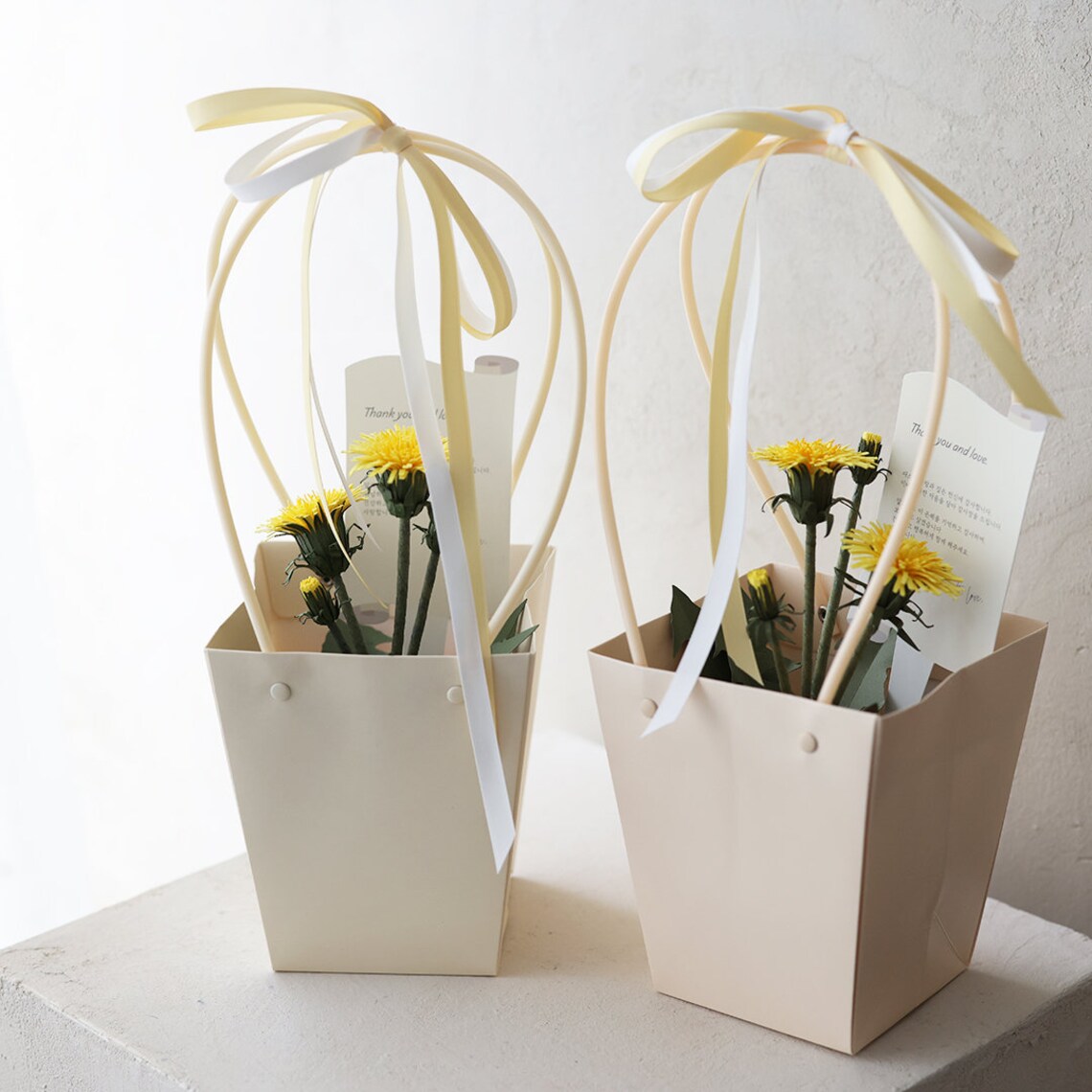 DIY Dandelion Paper Flower Kit – Make 2 Flowers & 2 Buds | Gift Package ...