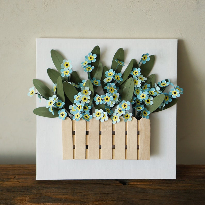 Paper Flower DIY Kit,forget-me-not DIY Kit(free Video Tutorial) - Etsy