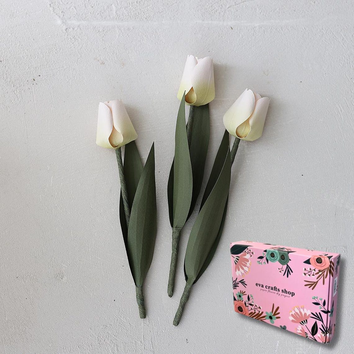 DIY Crepe Paper Tulip Kit – Make 3 Stunning Tulips With Flower Wrapping ...