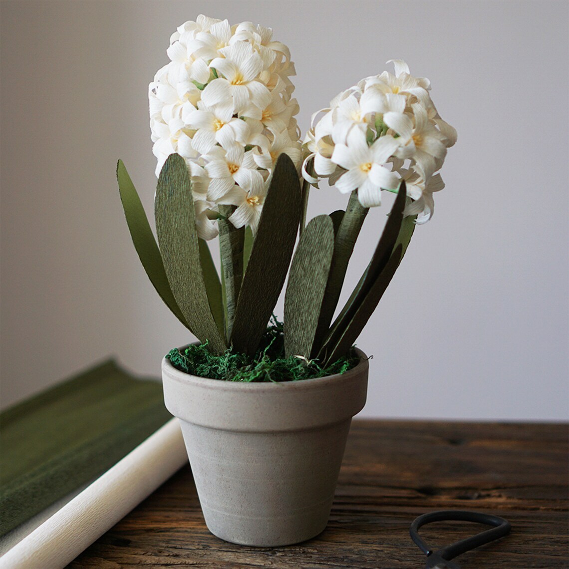 Crepe Paper Hyacinth Digital Template | DIY Paper Flower Pattern ...