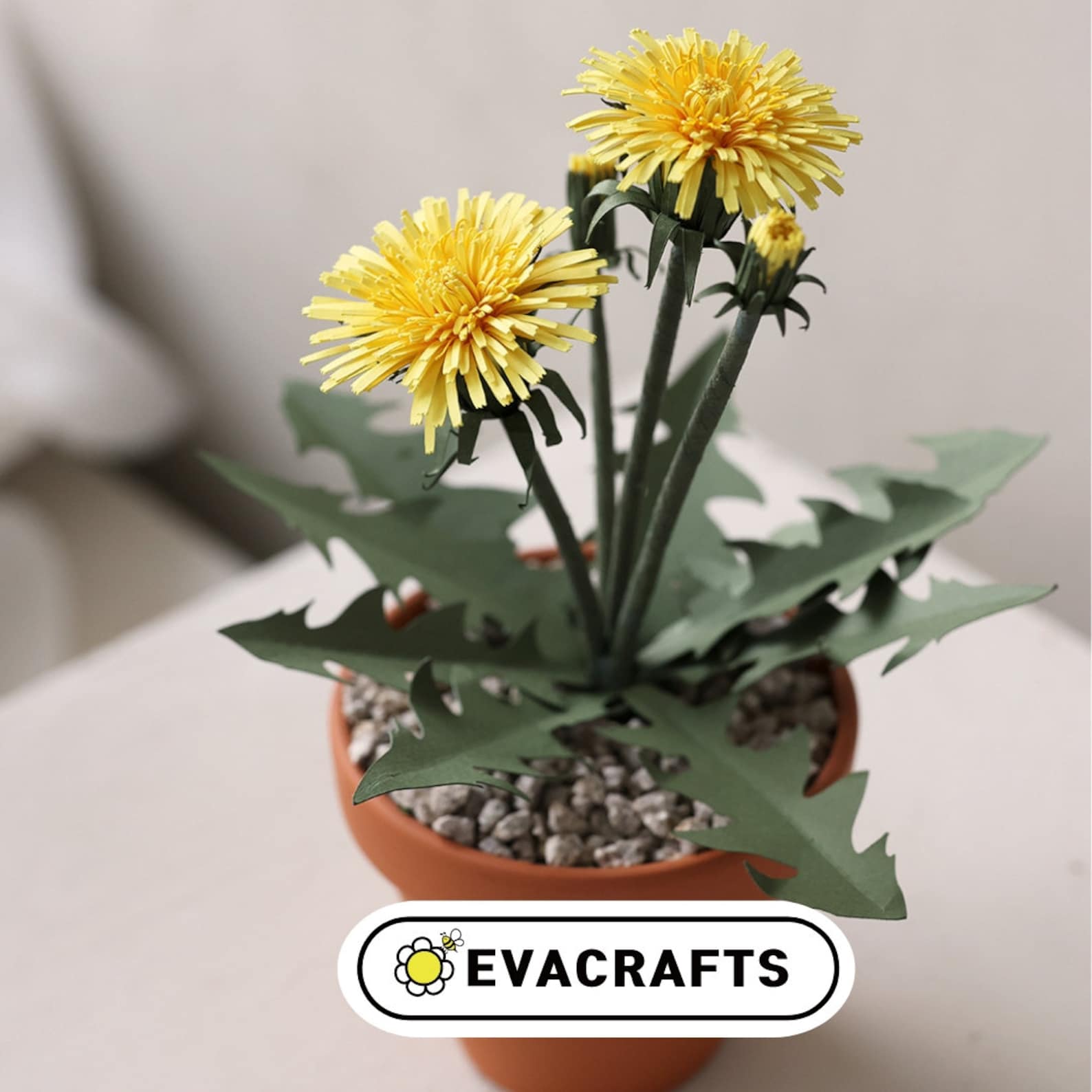 DIY Dandelion Paper Flower Kit – Make 2 Flowers & 2 Buds | Gift Package ...