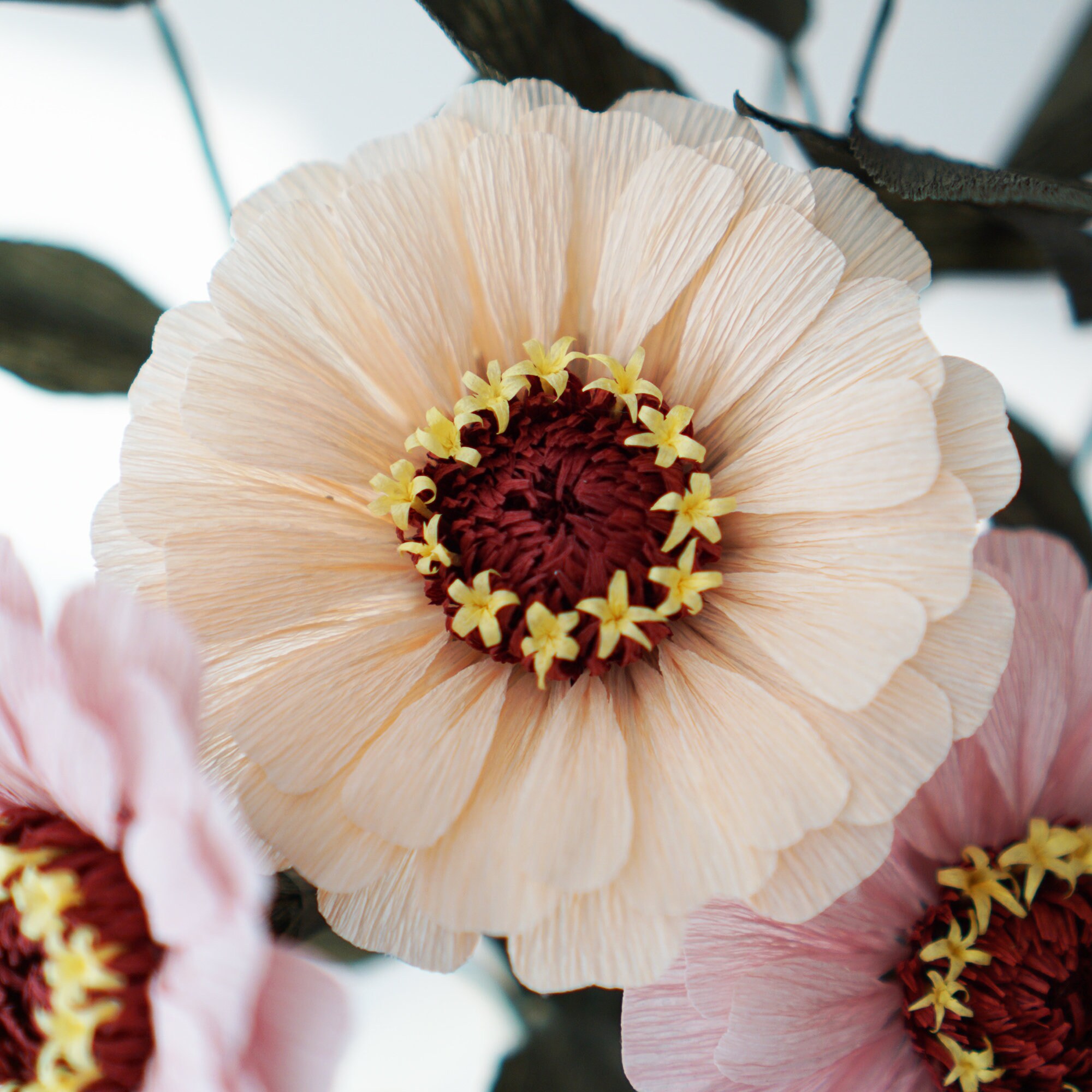 Crepe Paper Zinnia Template – Printable Digital Download | Create ...