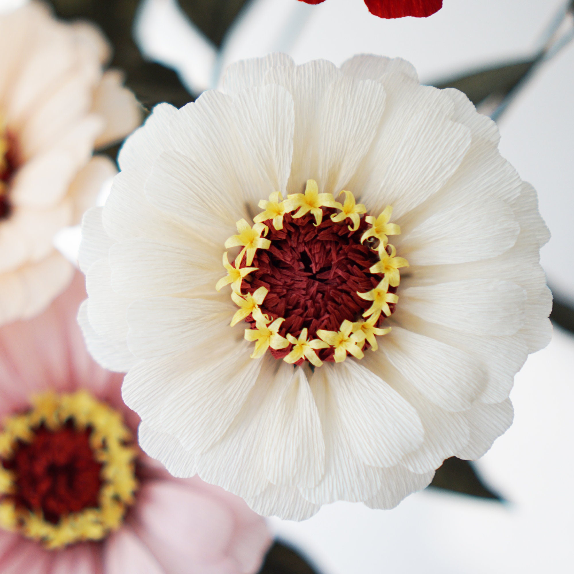 Crepe Paper Zinnia Template – Printable Digital Download | Create ...