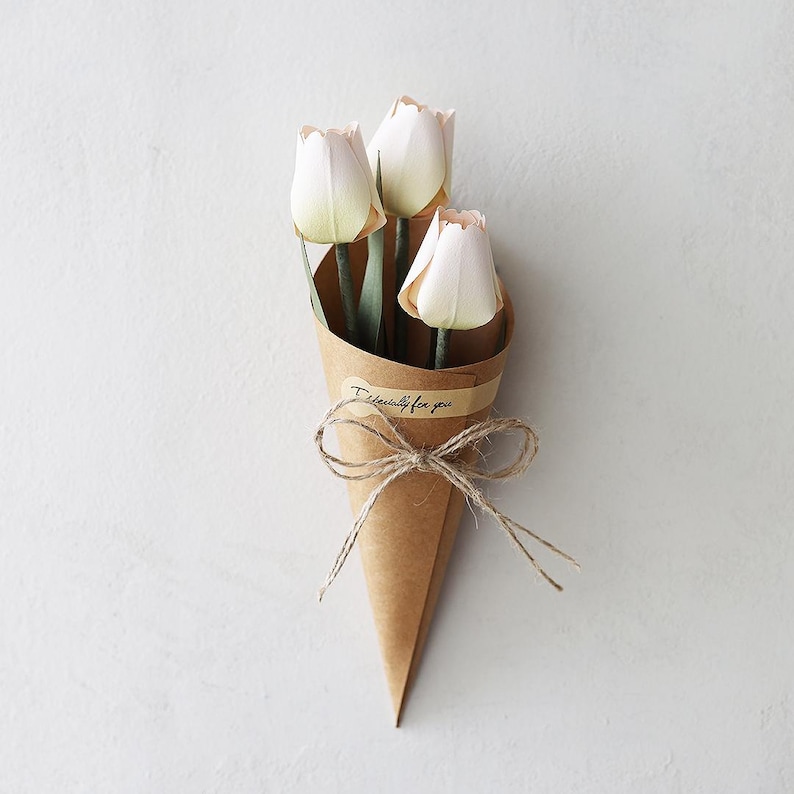 DIY Crepe Paper Tulip Kit Make 3 Stunning Tulips With Flower Wrapping ...