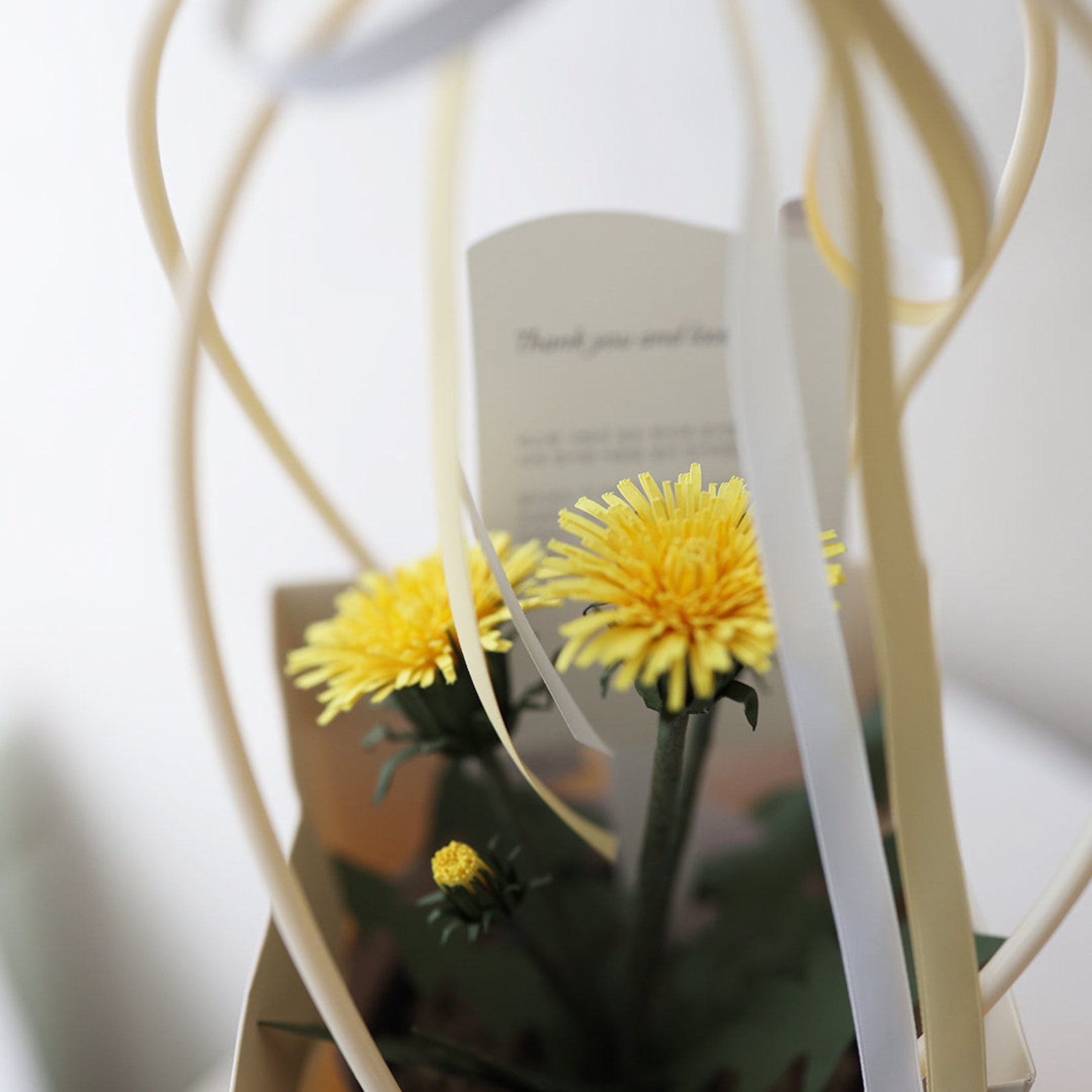 DIY Dandelion Paper Flower Kit – Make 2 Flowers & 2 Buds | Gift Package ...
