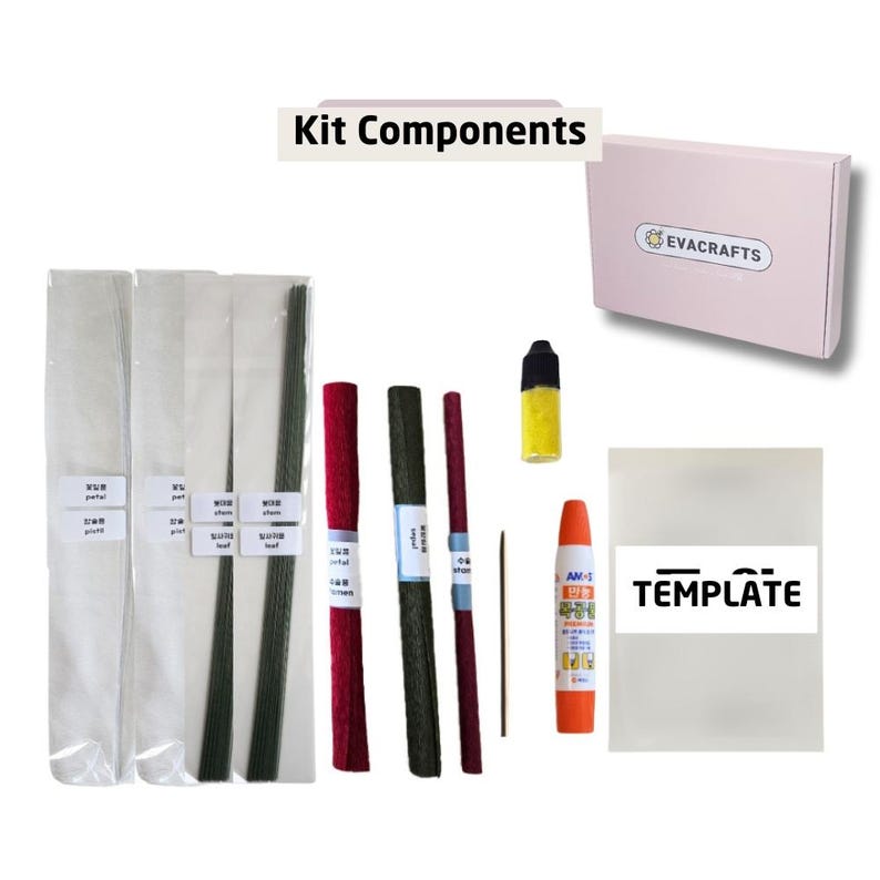 Crepe Paper Hibiscus DIY Kit – Handmade Paper Flower Craft – Realistic ...