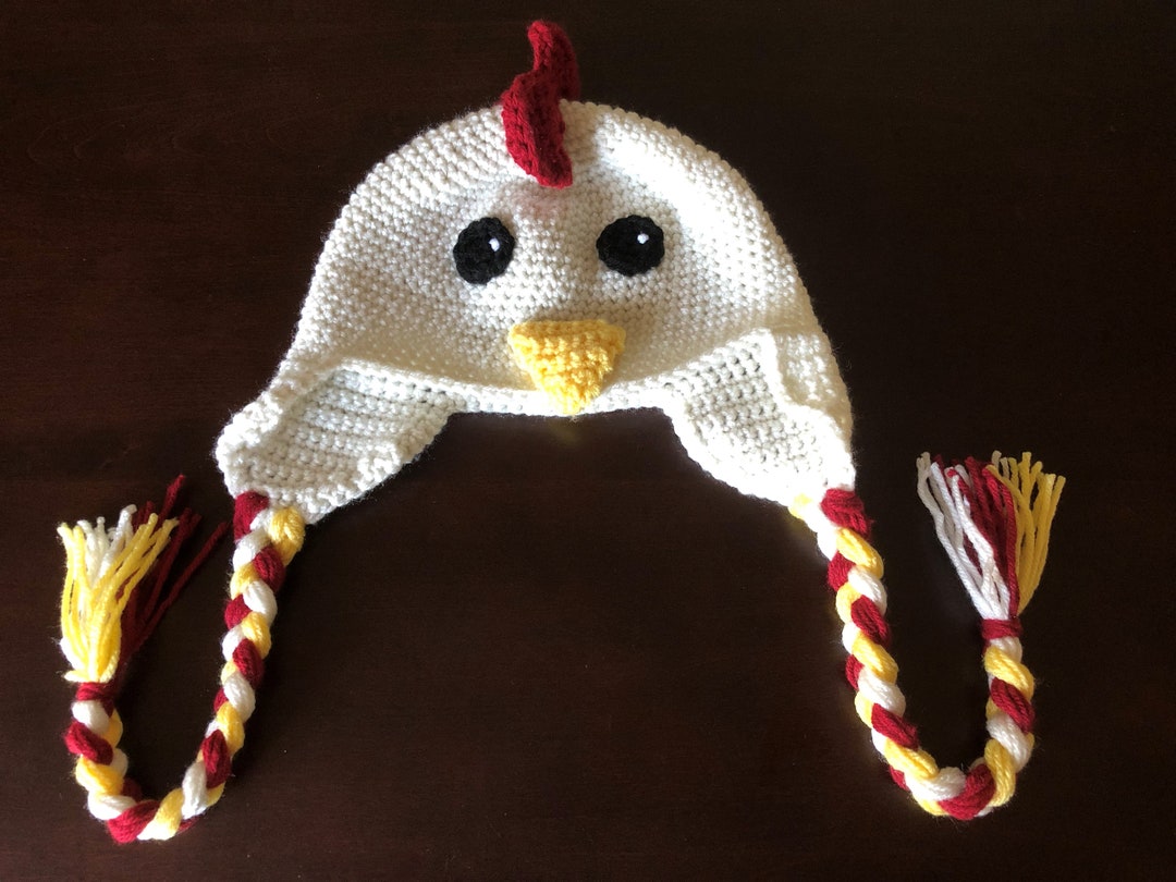 Crochet Chicken Hat - Etsy