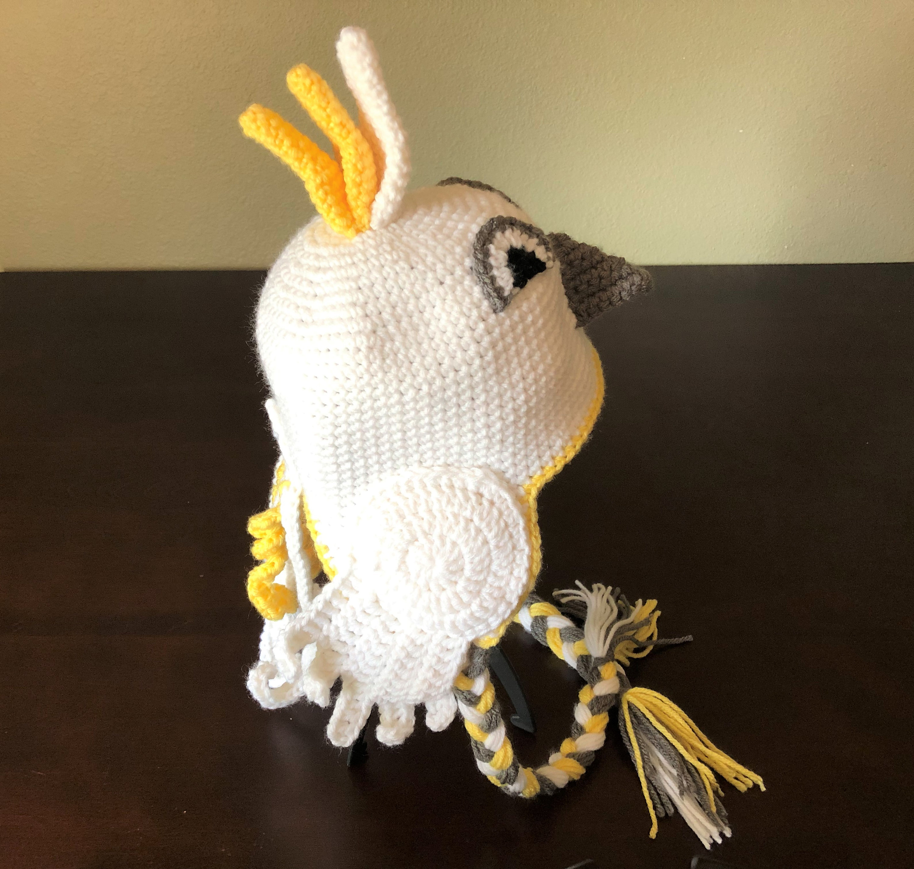 Crochet Cockatoo Hat - Etsy