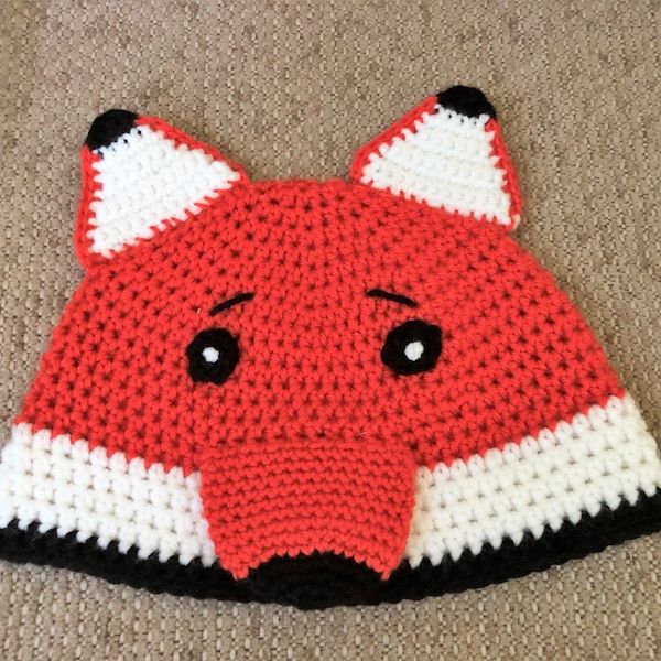 Crochet Fox Hat - Etsy