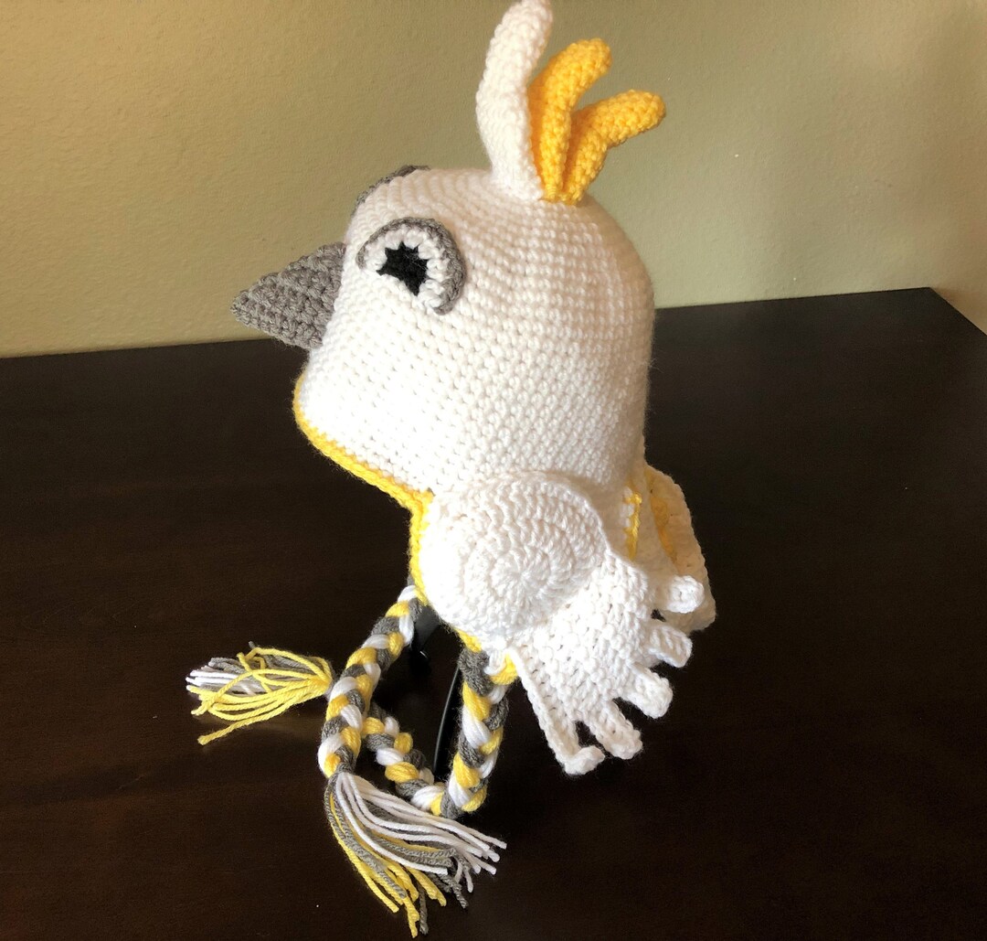 Crochet Cockatoo Hat - Etsy