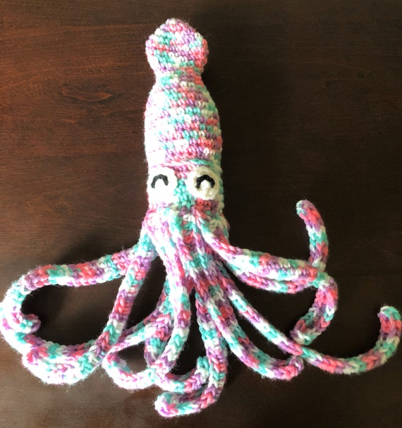Multi-Colored Squishy Squid Stuffed Animal | Etsy