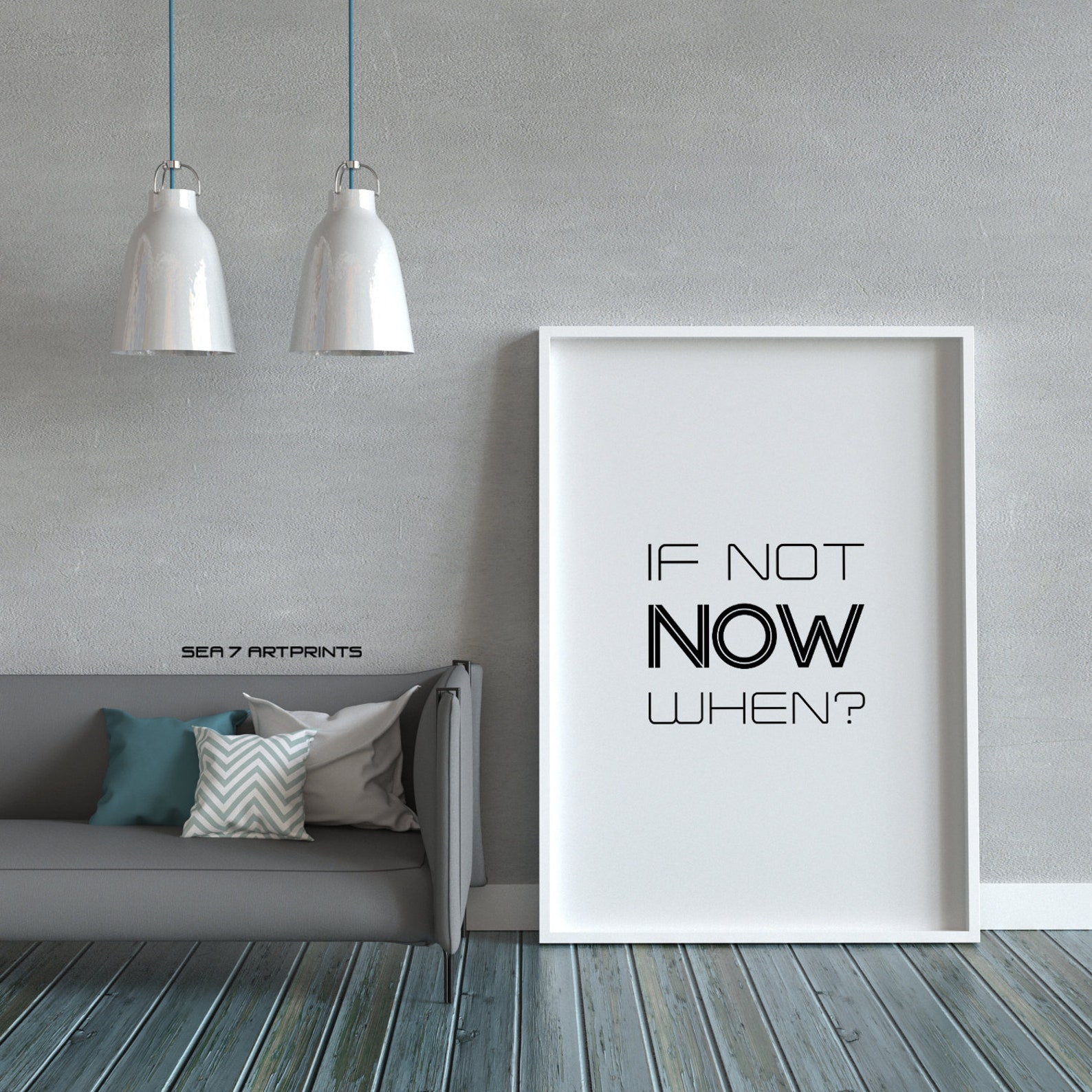 If Not Now When ?, Printable Art, Black and White, Instant Download ...