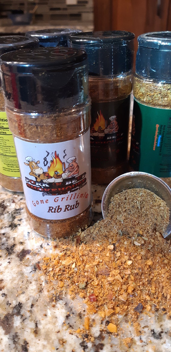 Texas Style Rib Rub Presented by Porknbeef Smokehouse | Etsy