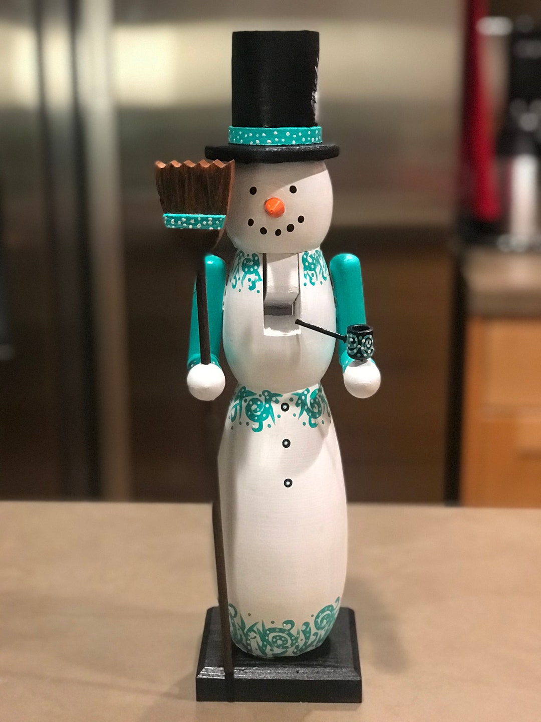 Mr. Minty Snowman Nutcracker - Etsy