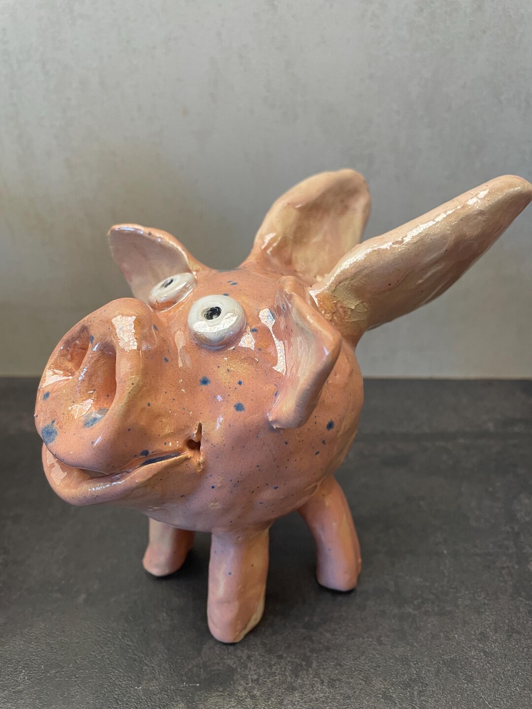 Handmade "flying Fun Pigs" - Ceramic Figures for a Good Mood | Fun ...