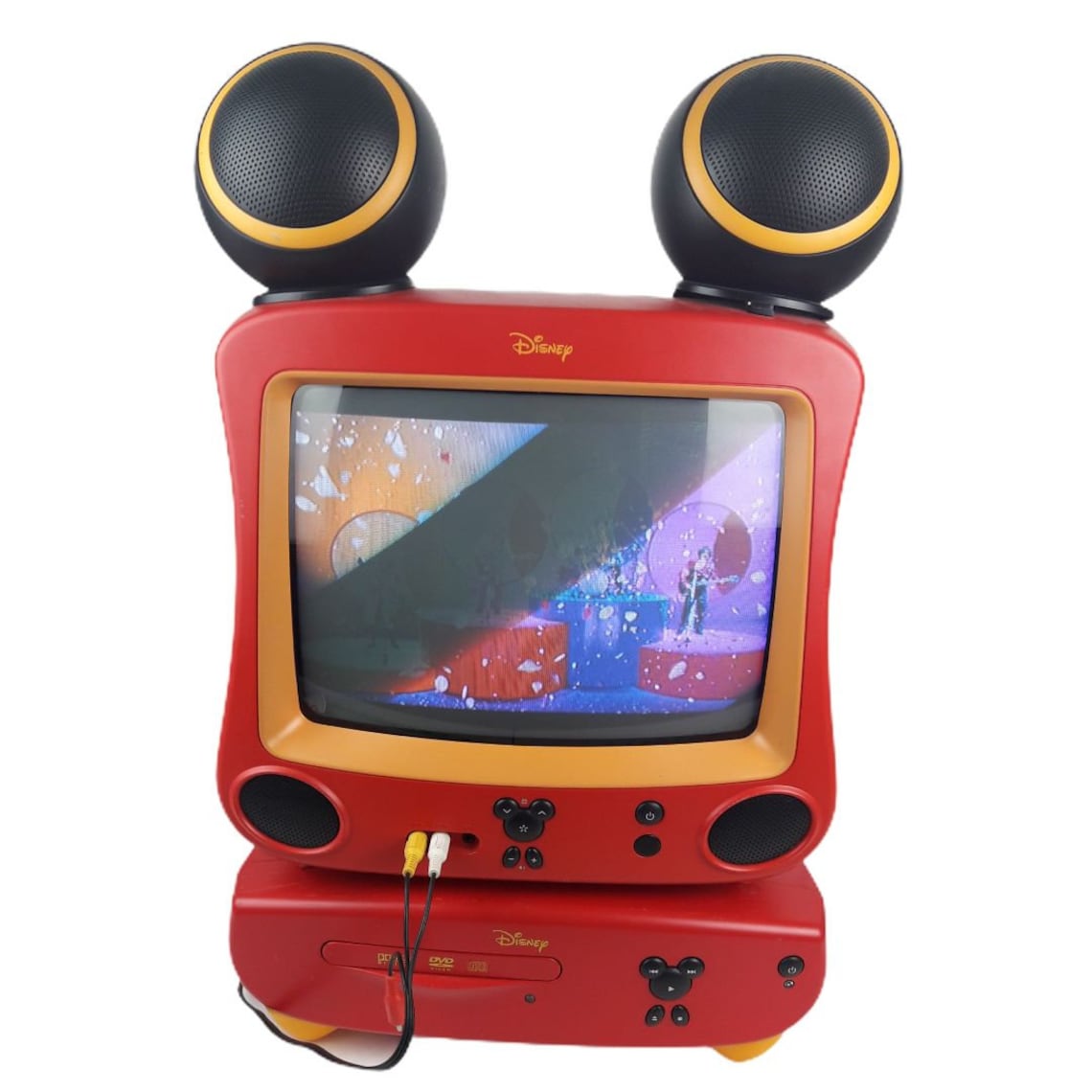 Vintage Disney 13 Mickey Mouse Color T.V. Television W/ | Etsy