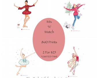 Mix & Match Any 4 Prints 5.5 X 7 - Etsy