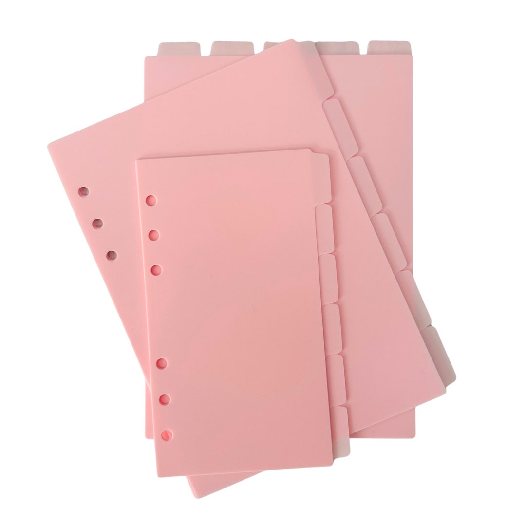 Pink Tabs Planner Insert Agenda Planner Disc Bound Planner Insert Ring ...