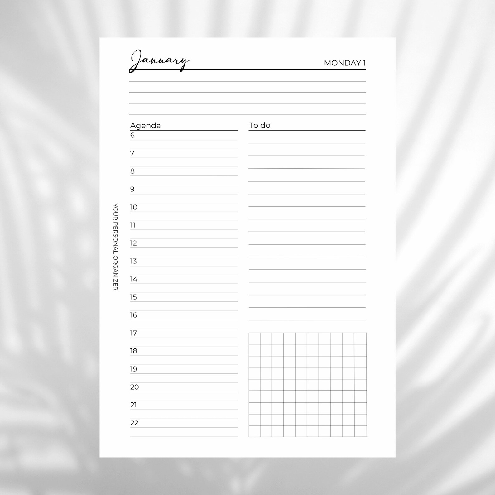 Daily Routine Diary 2024 Planner Insert Calendar - Etsy